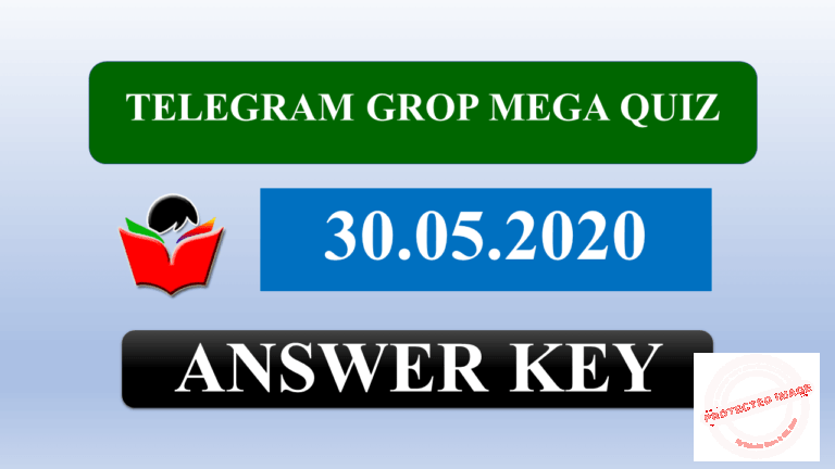 Telegram Mega Quiz 1 - Answer Key - বাংলা কুইজ